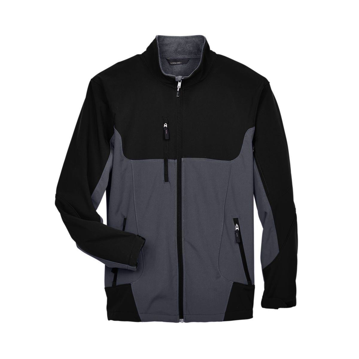 Promotional Men's compass colorblock three-layer fleece bonded soft ...