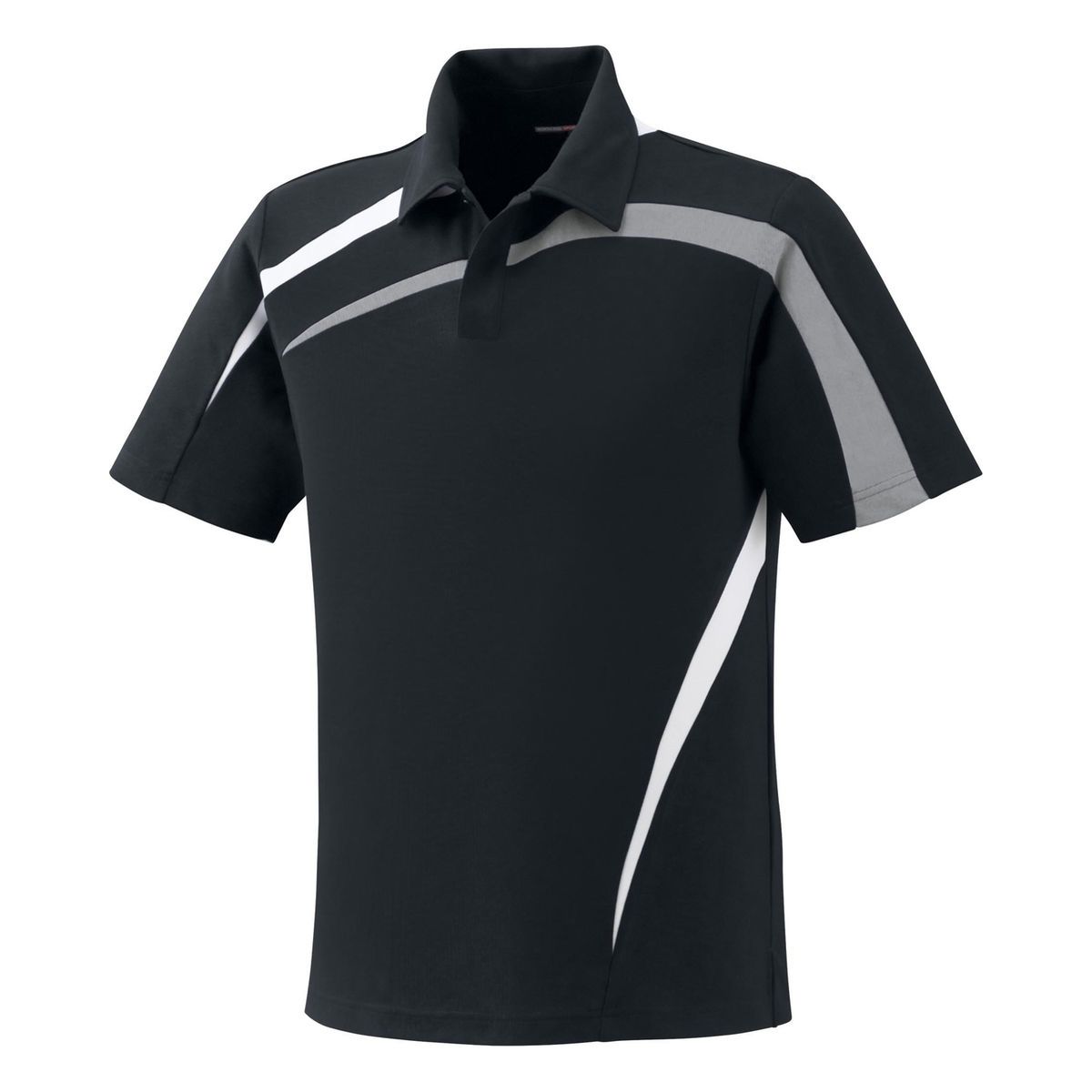 Promotional Men's impact performance polyester piqu colorblock polo ...