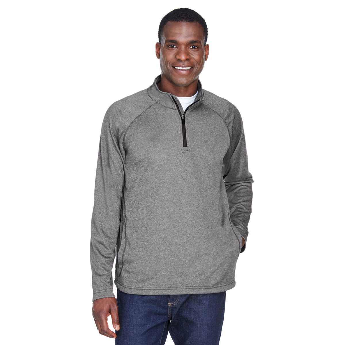 BDG440 Devon & Jones Men’s Stretch Tech-Shell® Compass Quarter-Zip ...