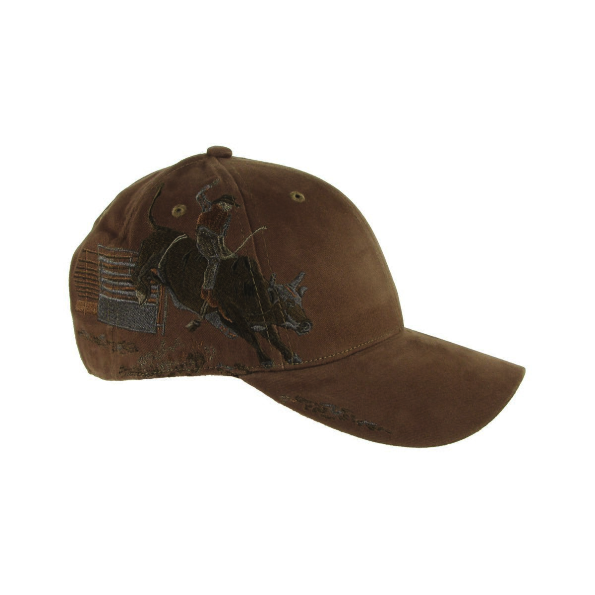 Promotional Brushed cotton twill bull rider cap Personalized With Your ...