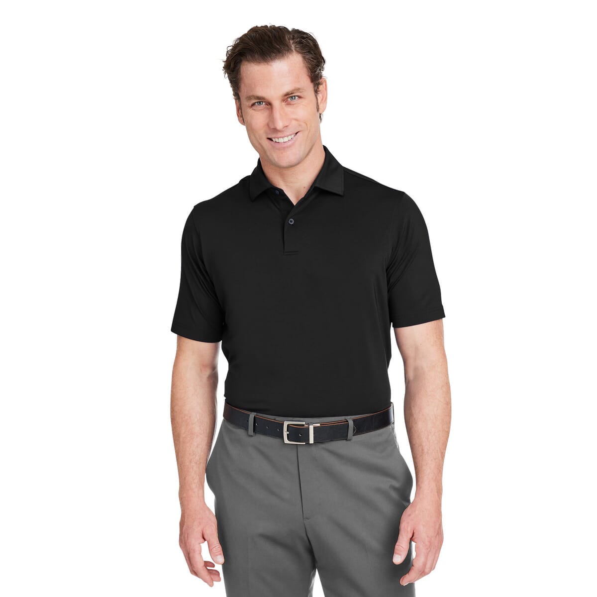 Men's usa made tournament solid tech polo | Inkmule