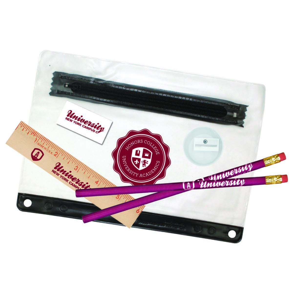 Clear Translucent School Kit | SWAGBOX.COM