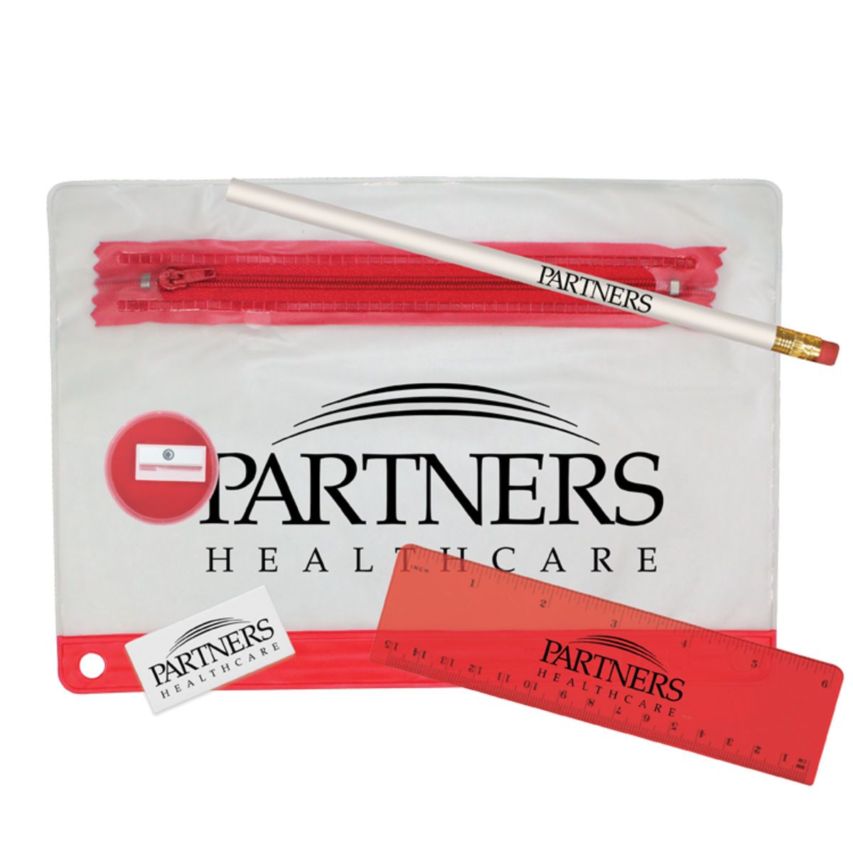 Promotional Clear translucent school kit Personalized With Your Custom Logo