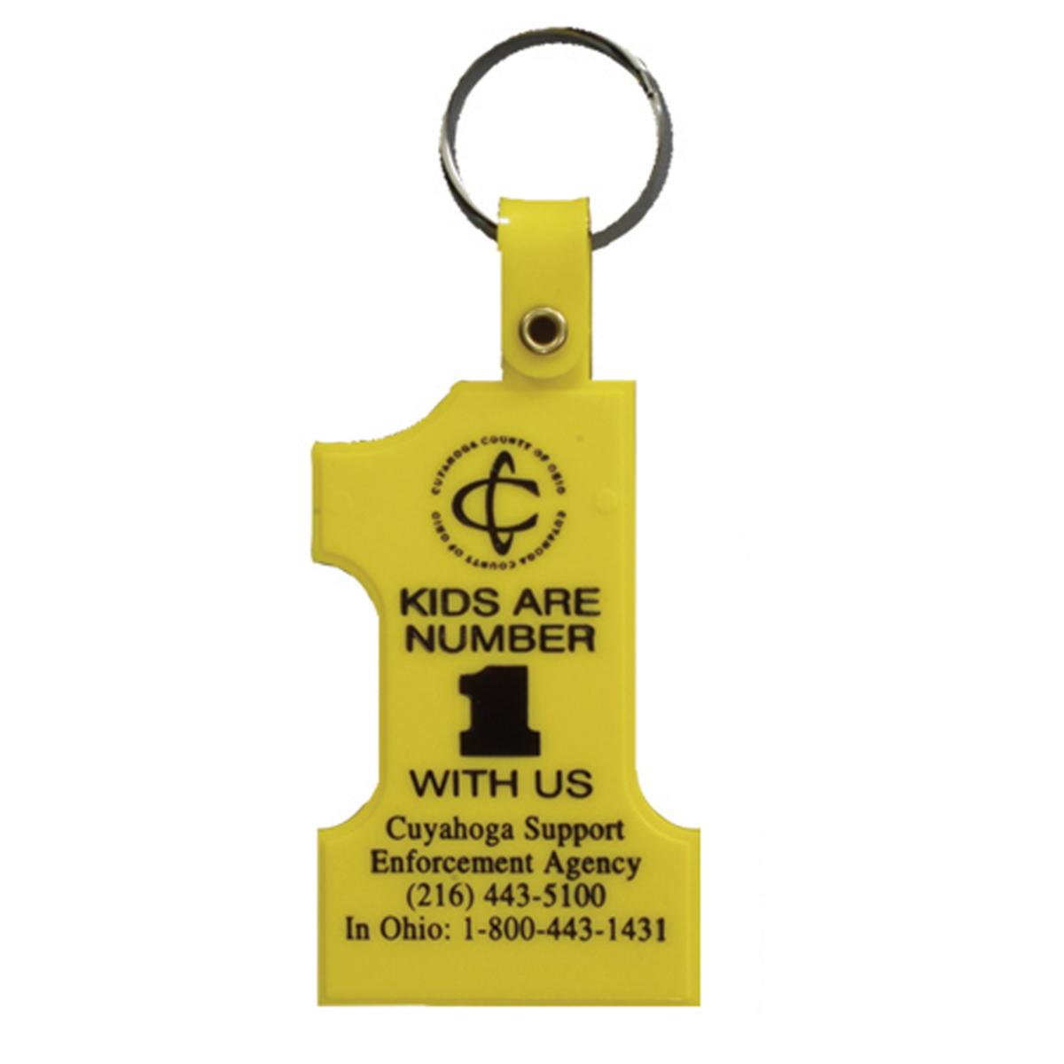 Promotional Number one key tag Personalized With Your Custom Logo