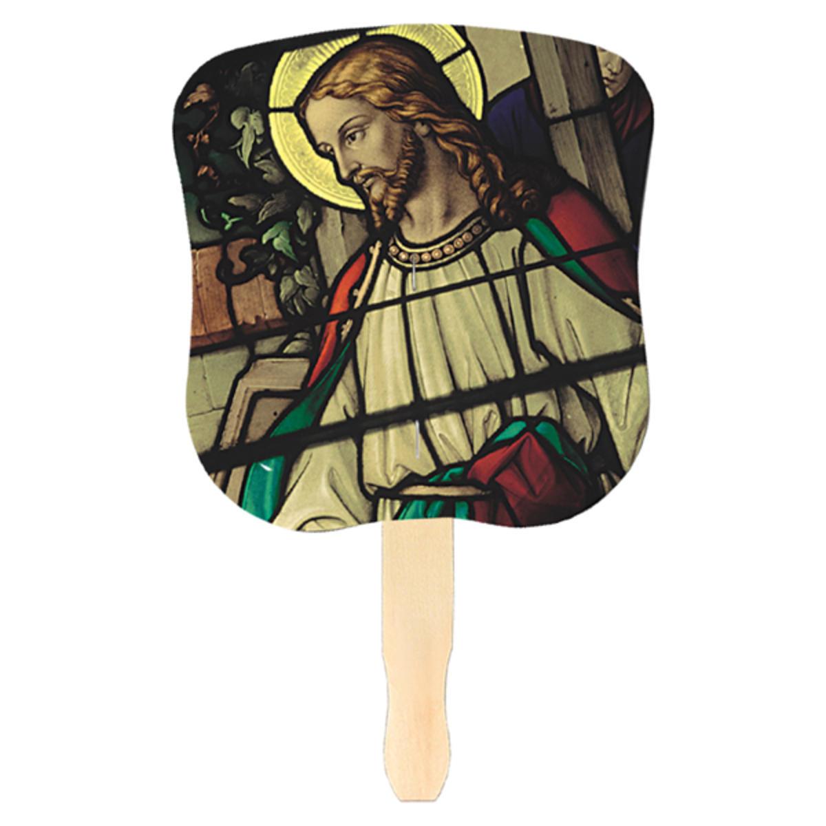 Promotional Stock design hand fan-jesus Personalized With Your Custom Logo