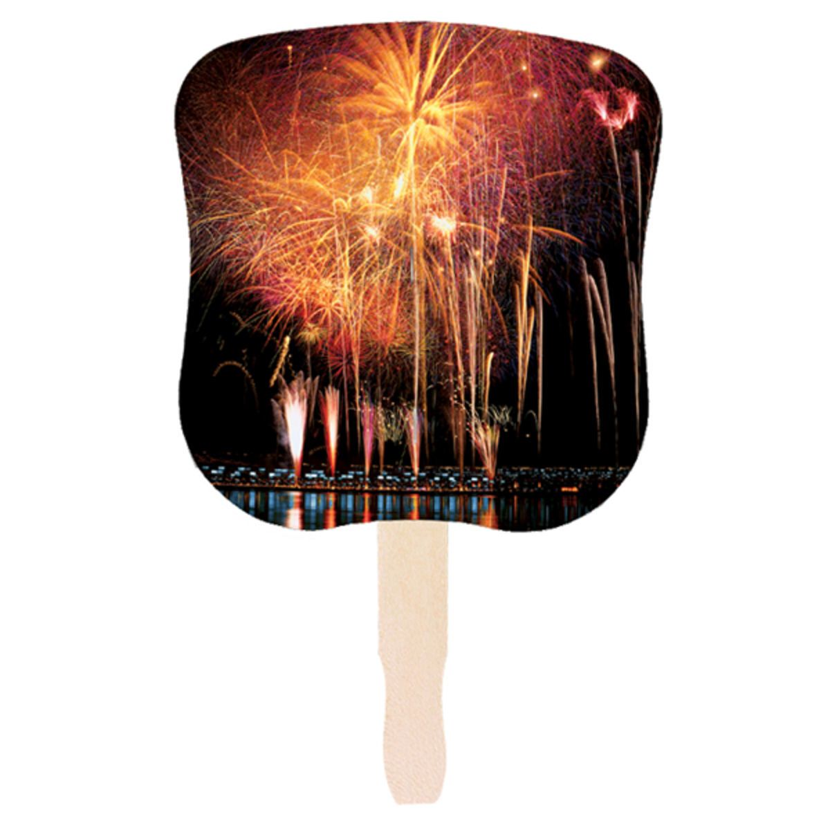Promotional Stock design hand fan-fireworks Personalized With Your ...