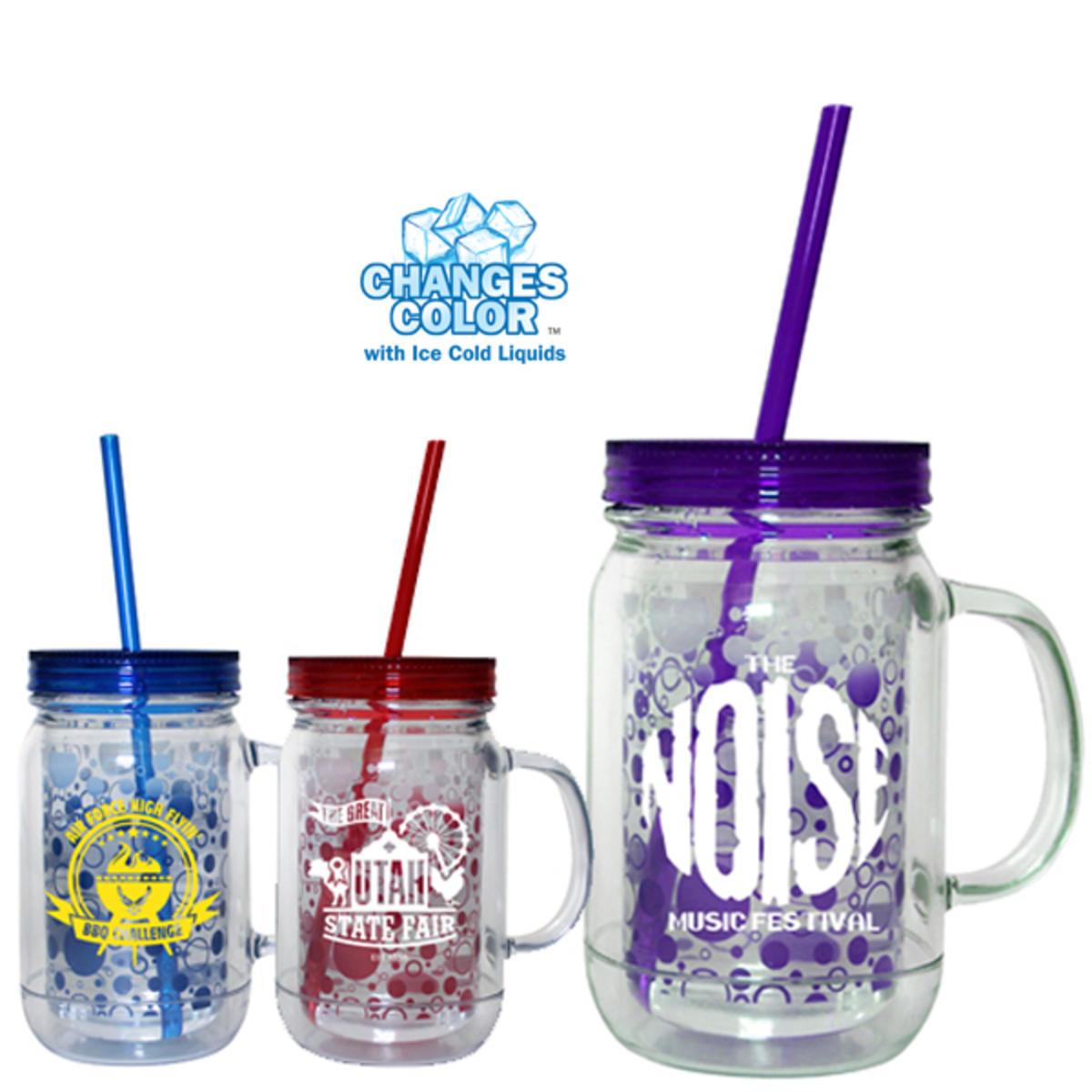 16 Oz Double Wall Mood Mason Jar Closeout Corporate Specialties