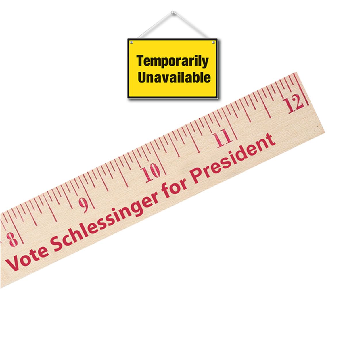 Custom 12 natural finish wood ruler | BrandExtenders