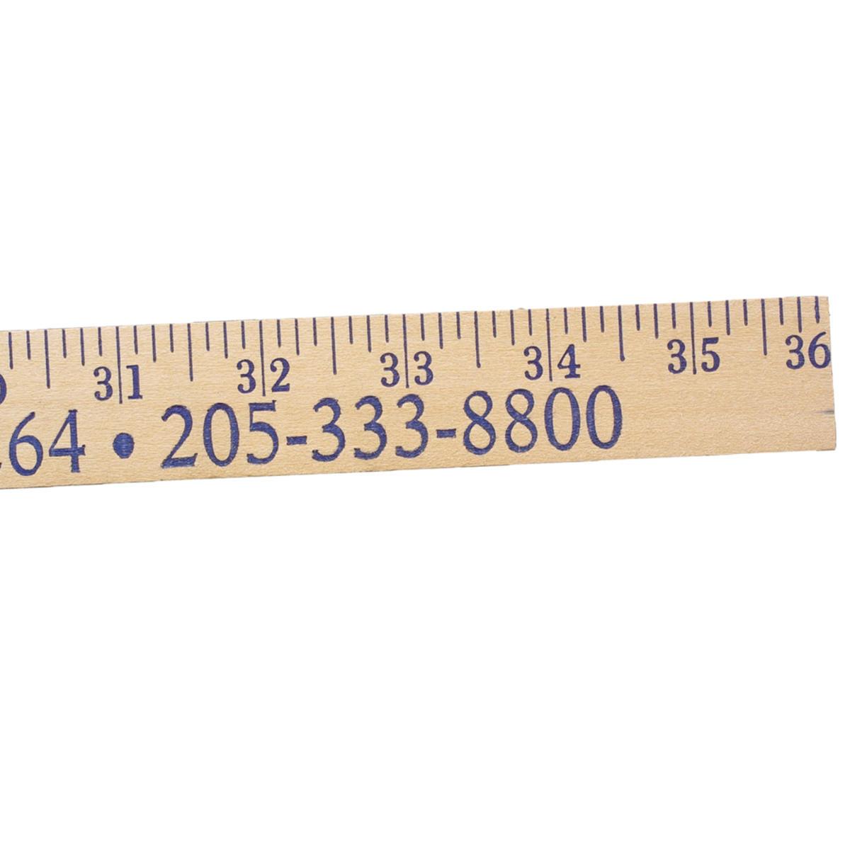 Heavy-duty yardsticks - natural finish | Corporate Specialties