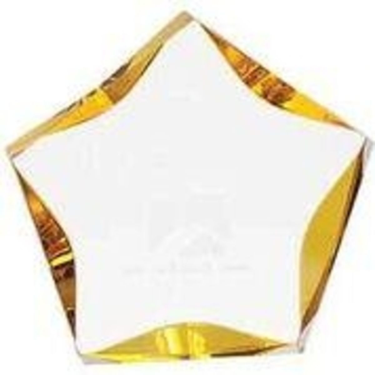 Clear/Gold Luminary Star Acrylic Award | Coggins Promo