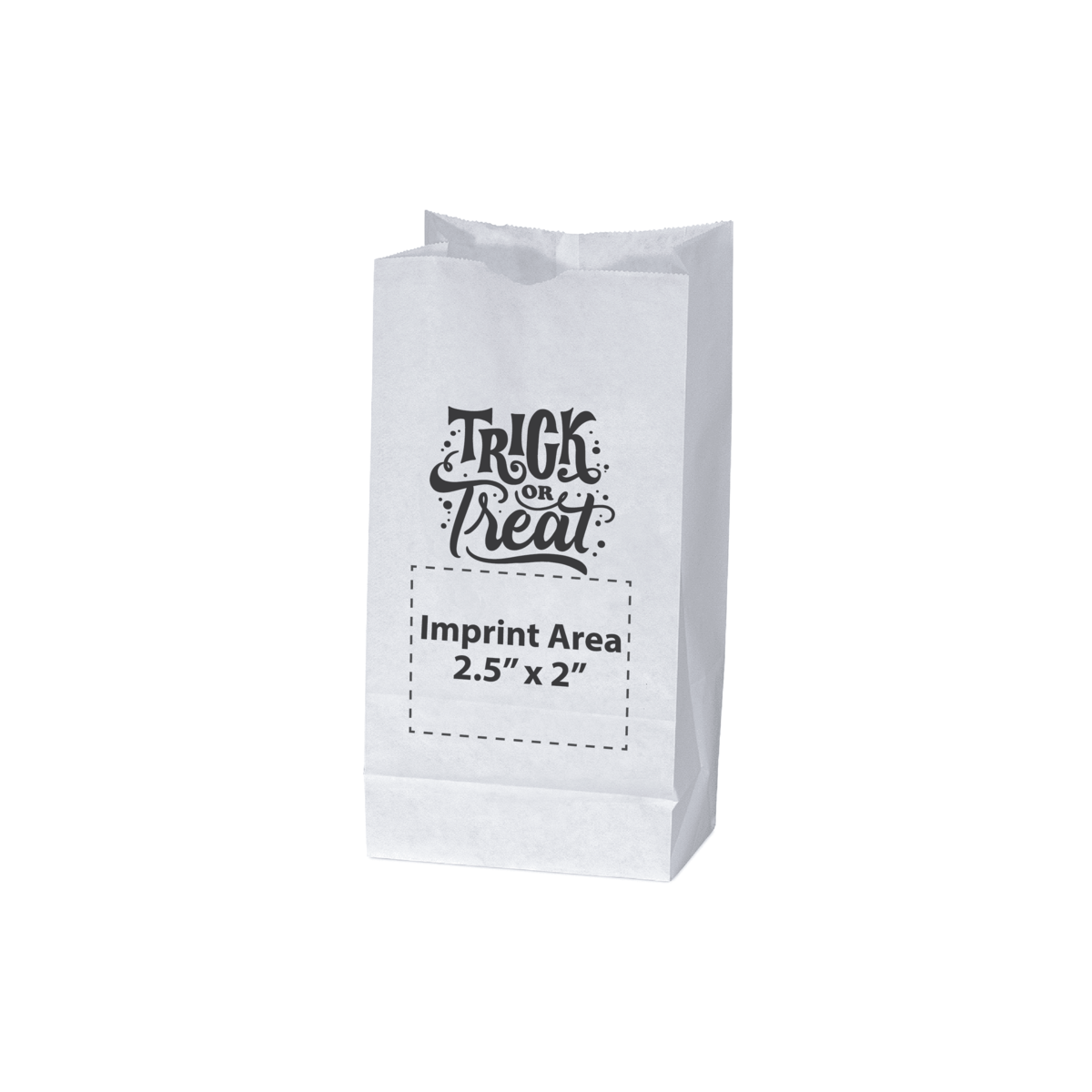 Custom Trick or Treat Candy White Paper Popcorn Bags Exclusive Design ...