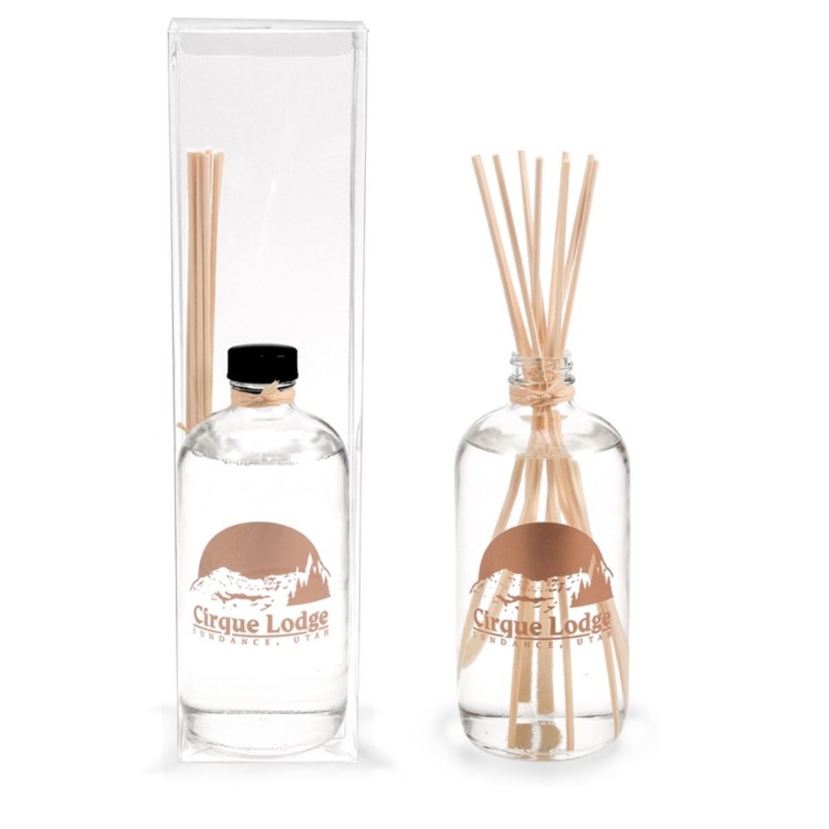 Custom 16 oz. reed diffuser set - in clear gift box | BrandExtenders