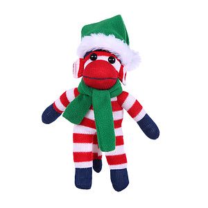 sock monkey christmas hat