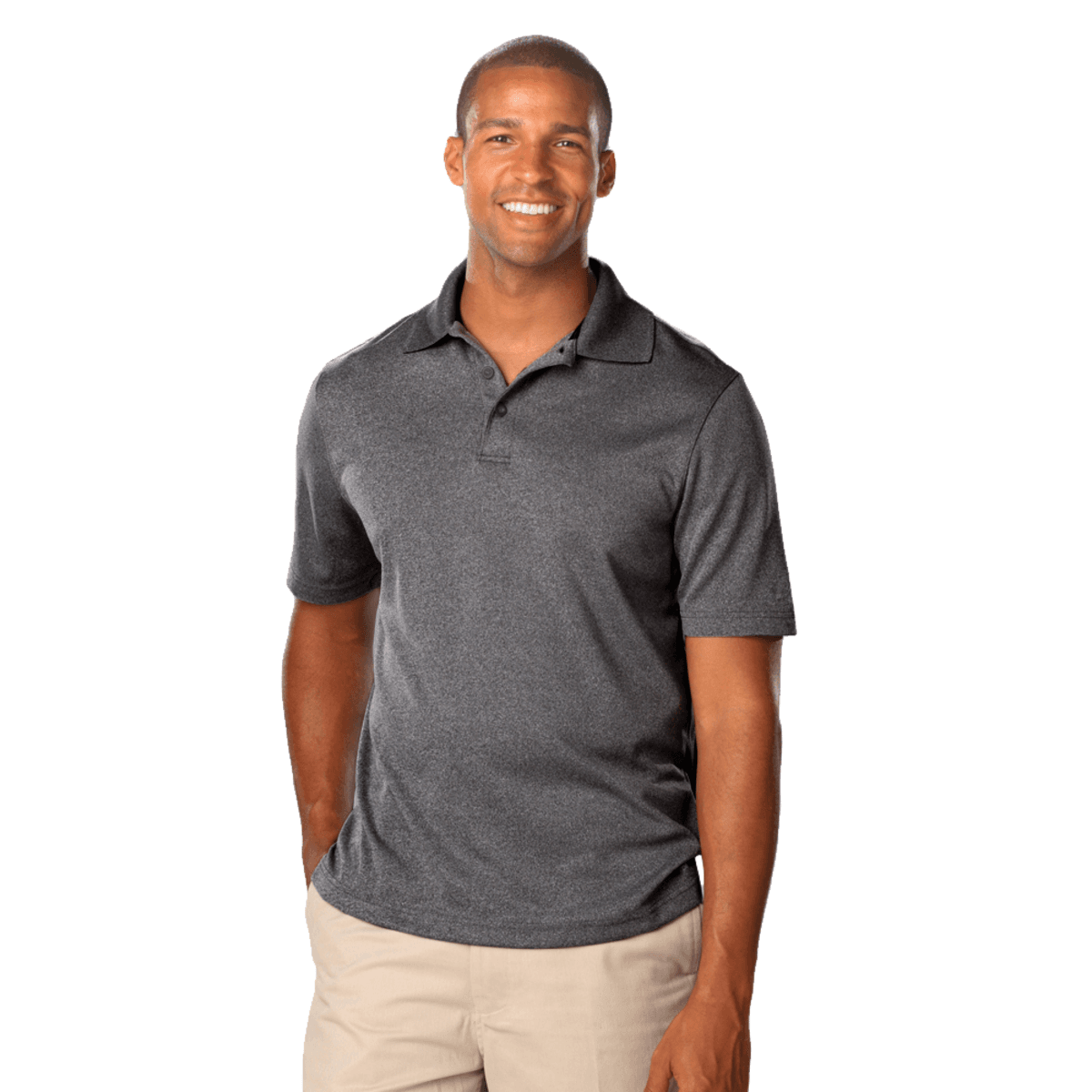 Men's heathered polo | Corporate Specialties