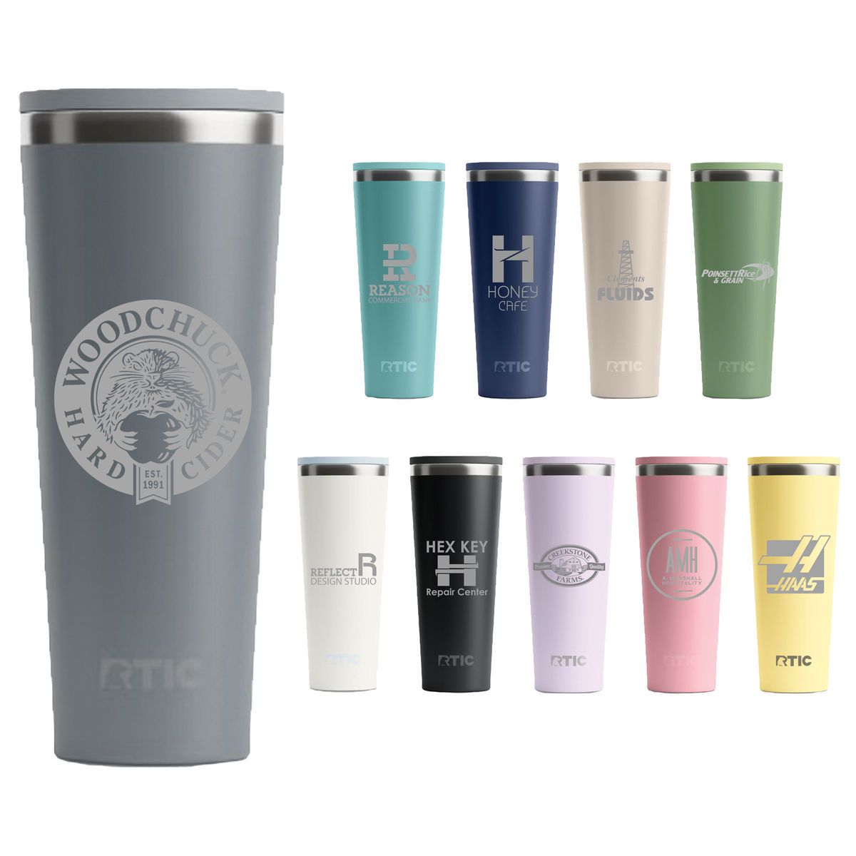 RTIC 28oz Stainless Steel Ceramic-Lined Everyday Tumblers | Corporate ...