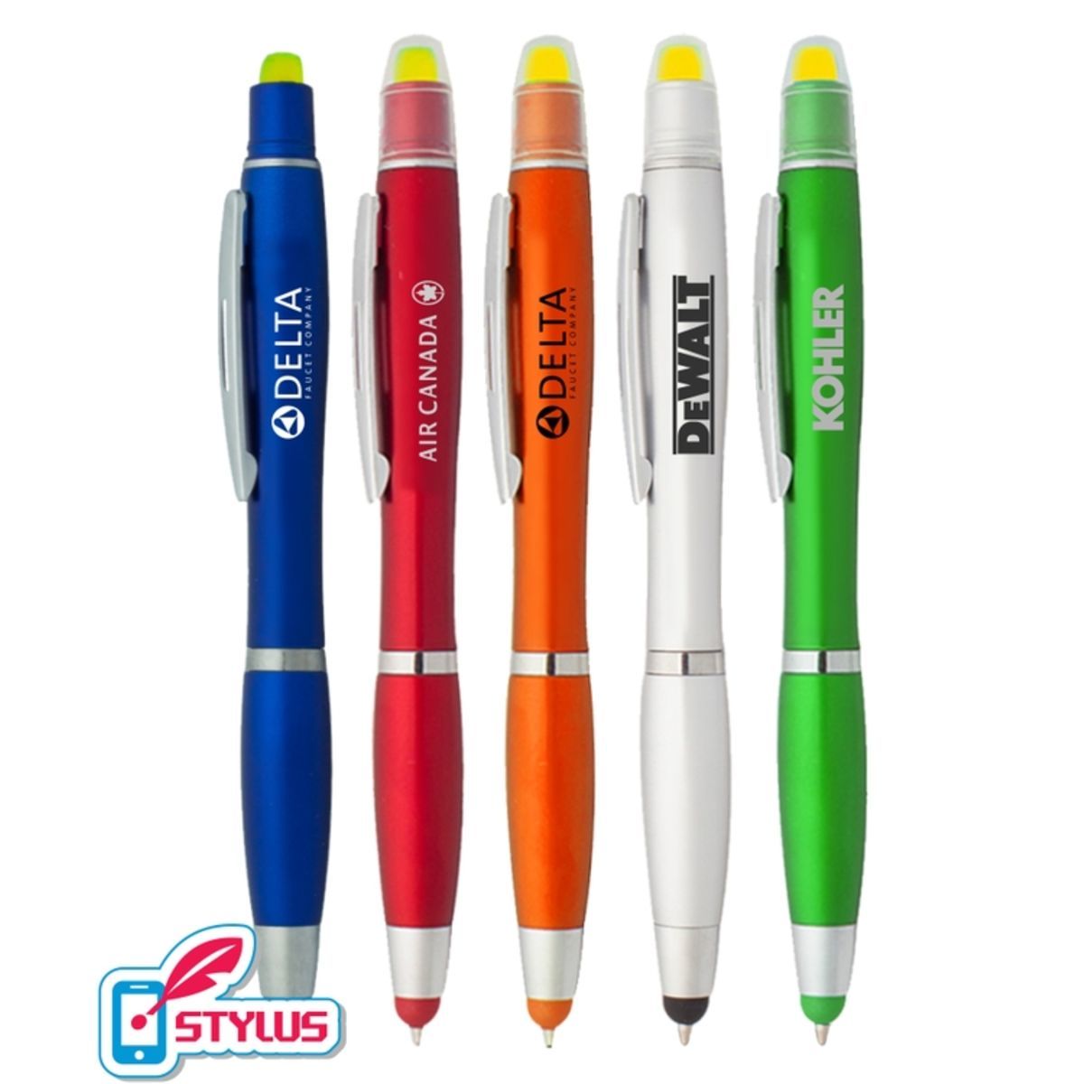 3-in-1 - stylus pen gel highlighter combo | Coggins Promo