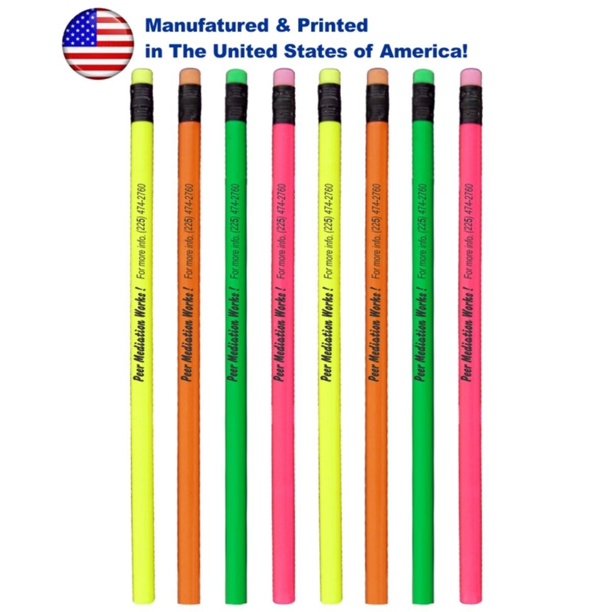 Usa made neon colored pencil | Order Swag