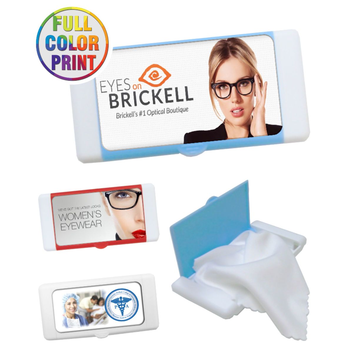 Custom Microfiber Cleaning Cloth in Case Personalized With Your Logo ...