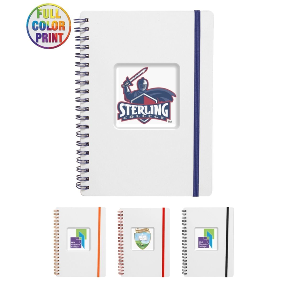 Frosted eco spiral notebook jotter, full color | Corporate Specialties