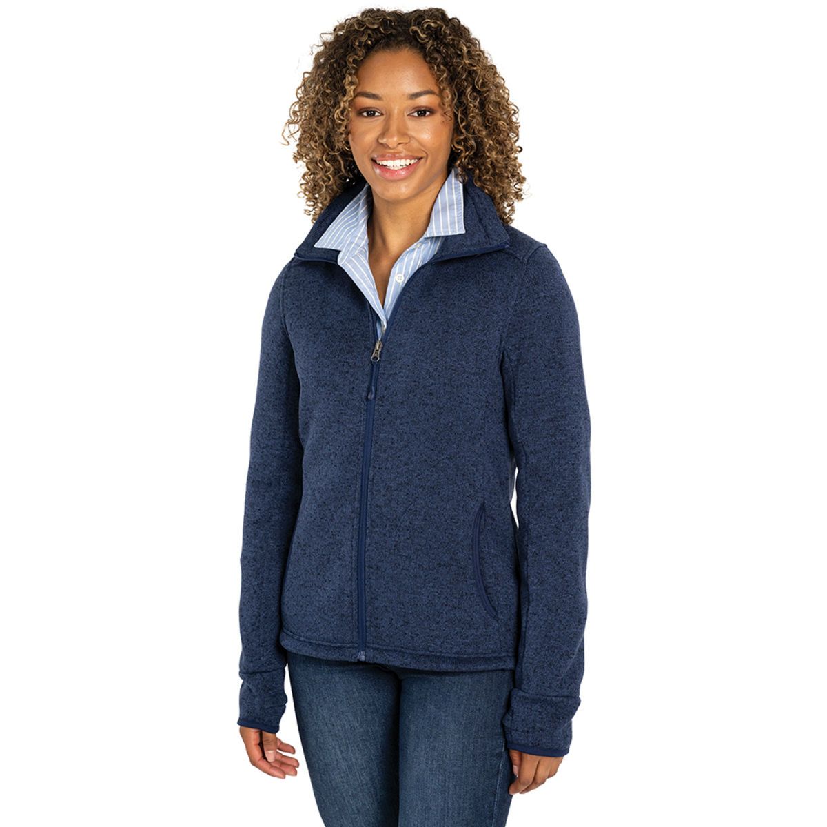 Women's heathered fleece jacket | Corporate Specialties