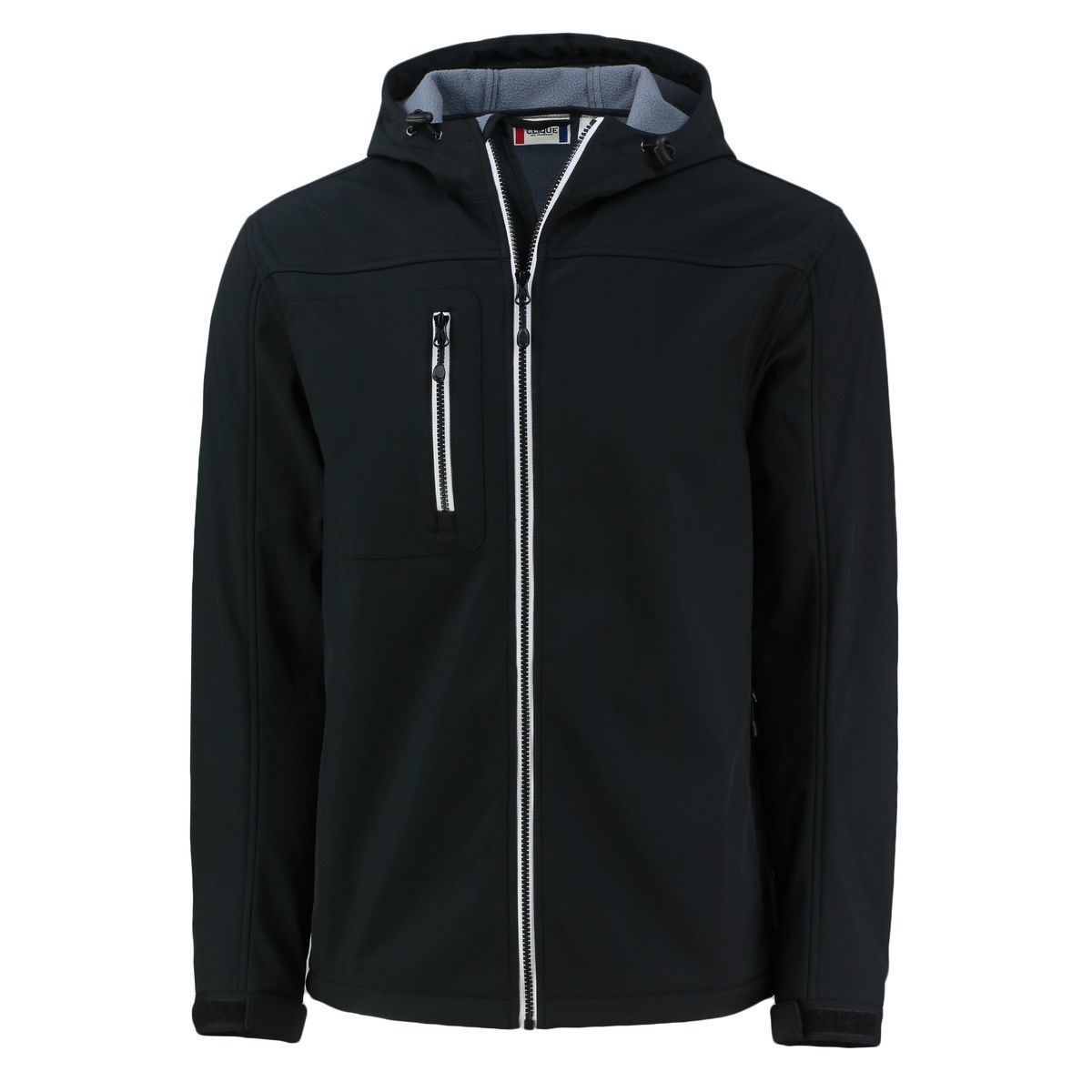 Clique telemark eco stretch softshell full zip mens hooded jacket ...