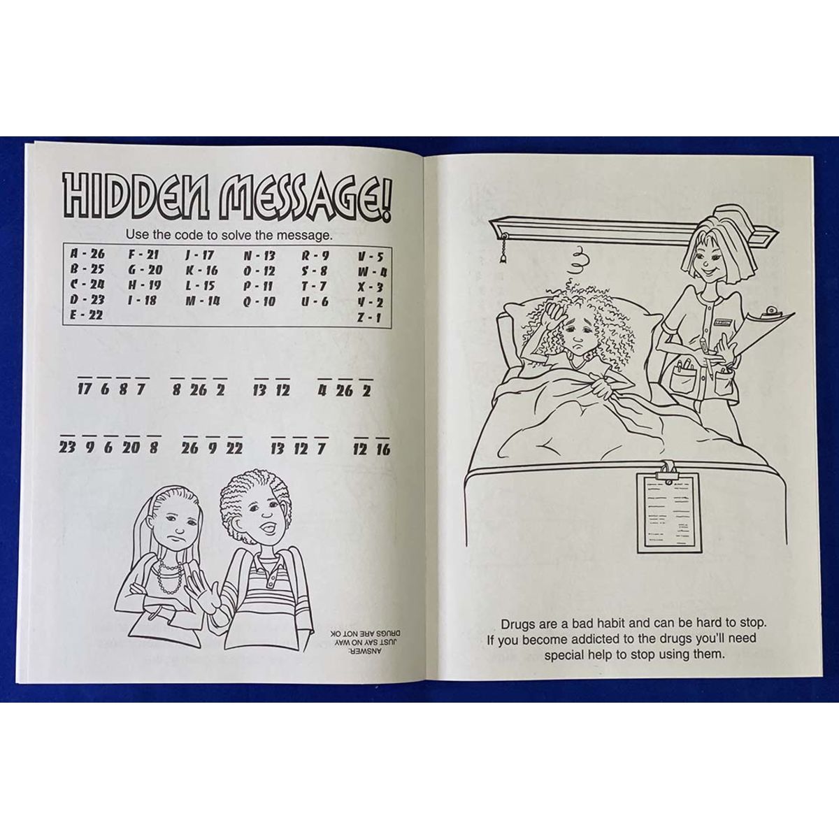 Promotional Coloring book - drug free coloring activity book ...