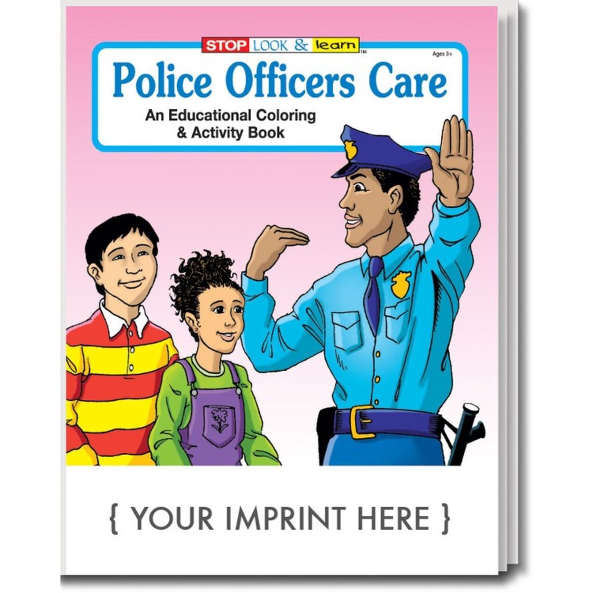 Promotional Coloring book - police officers care coloring activity book ...