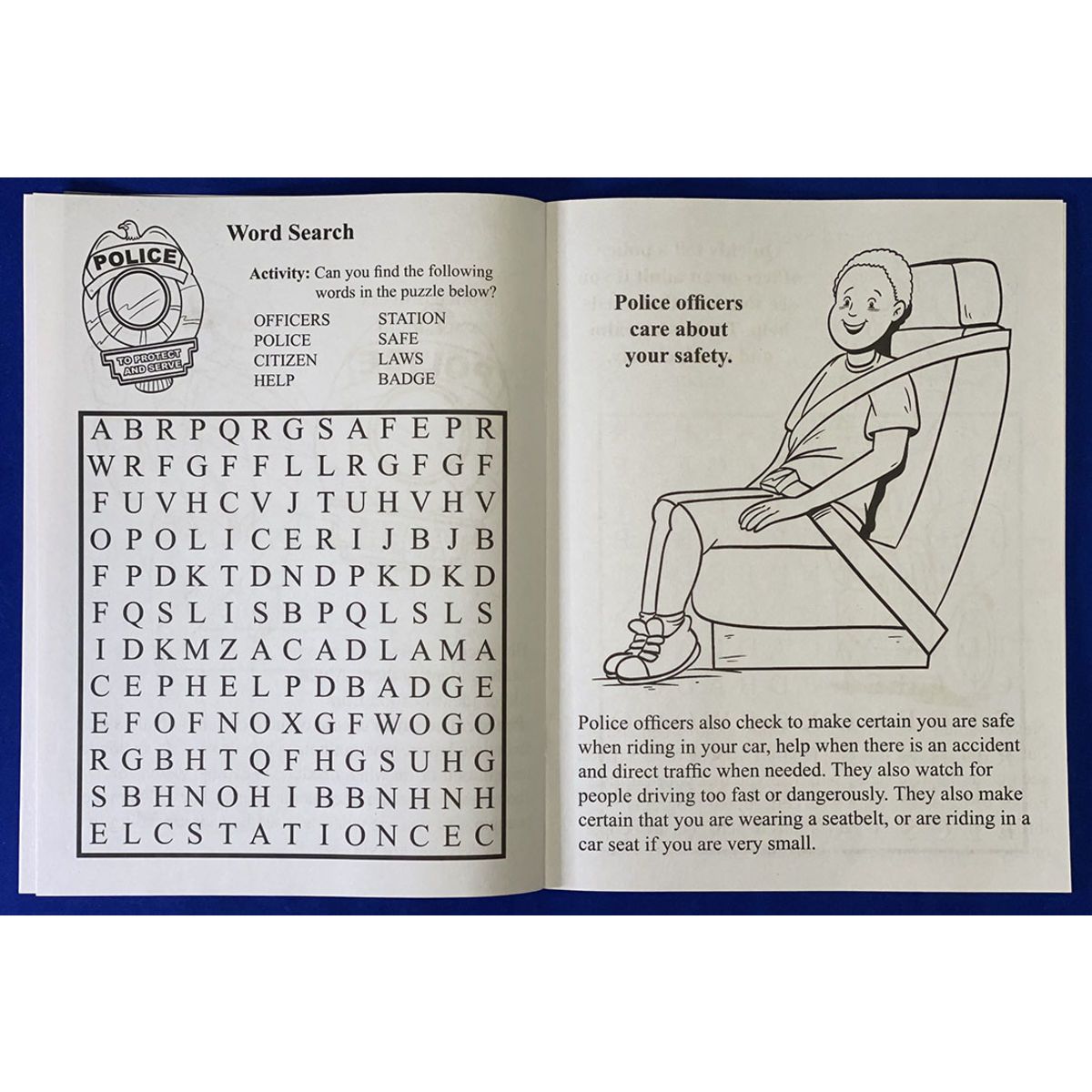 Promotional Coloring book - a visit to the police station coloring ...