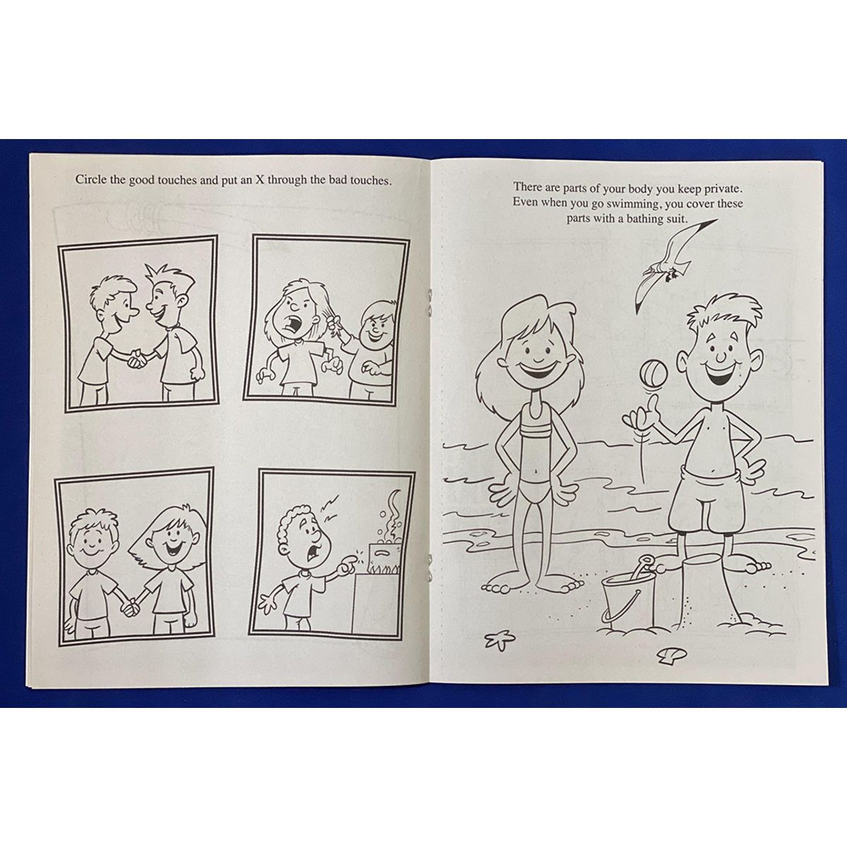 Promotional Coloring book - good touch bad touch coloring activity book ...