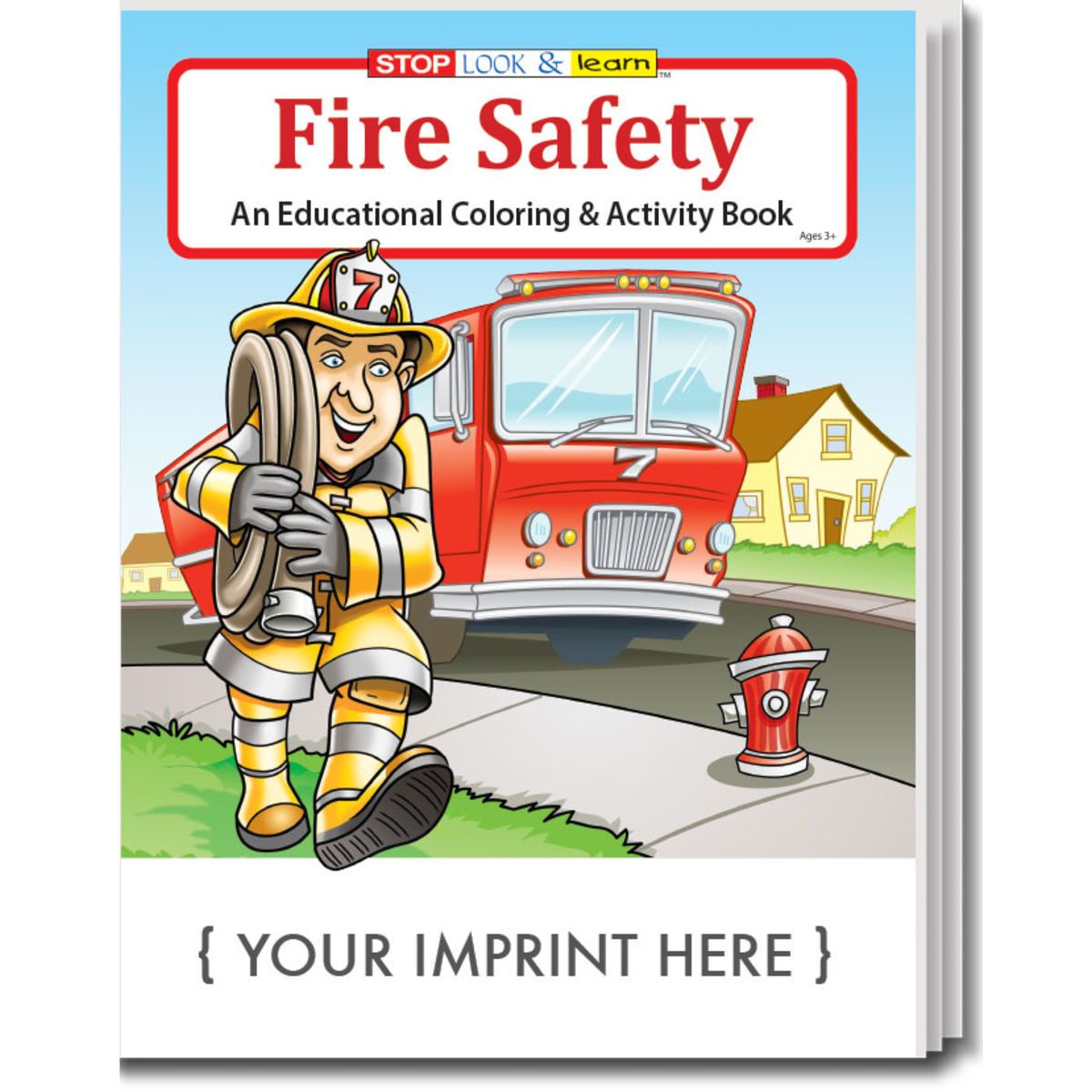Custom Coloring book - fire safety coloring activity book | BrandExtenders