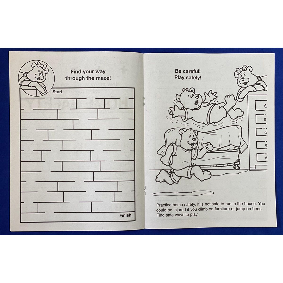 Custom Coloring book - home safety coloring activity book | BrandExtenders