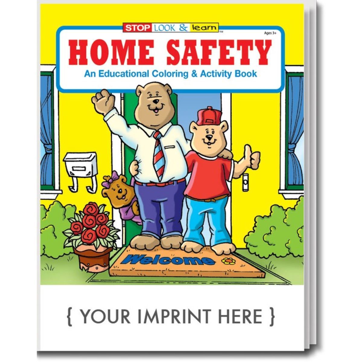 Custom Coloring book - home safety coloring activity book | BrandExtenders