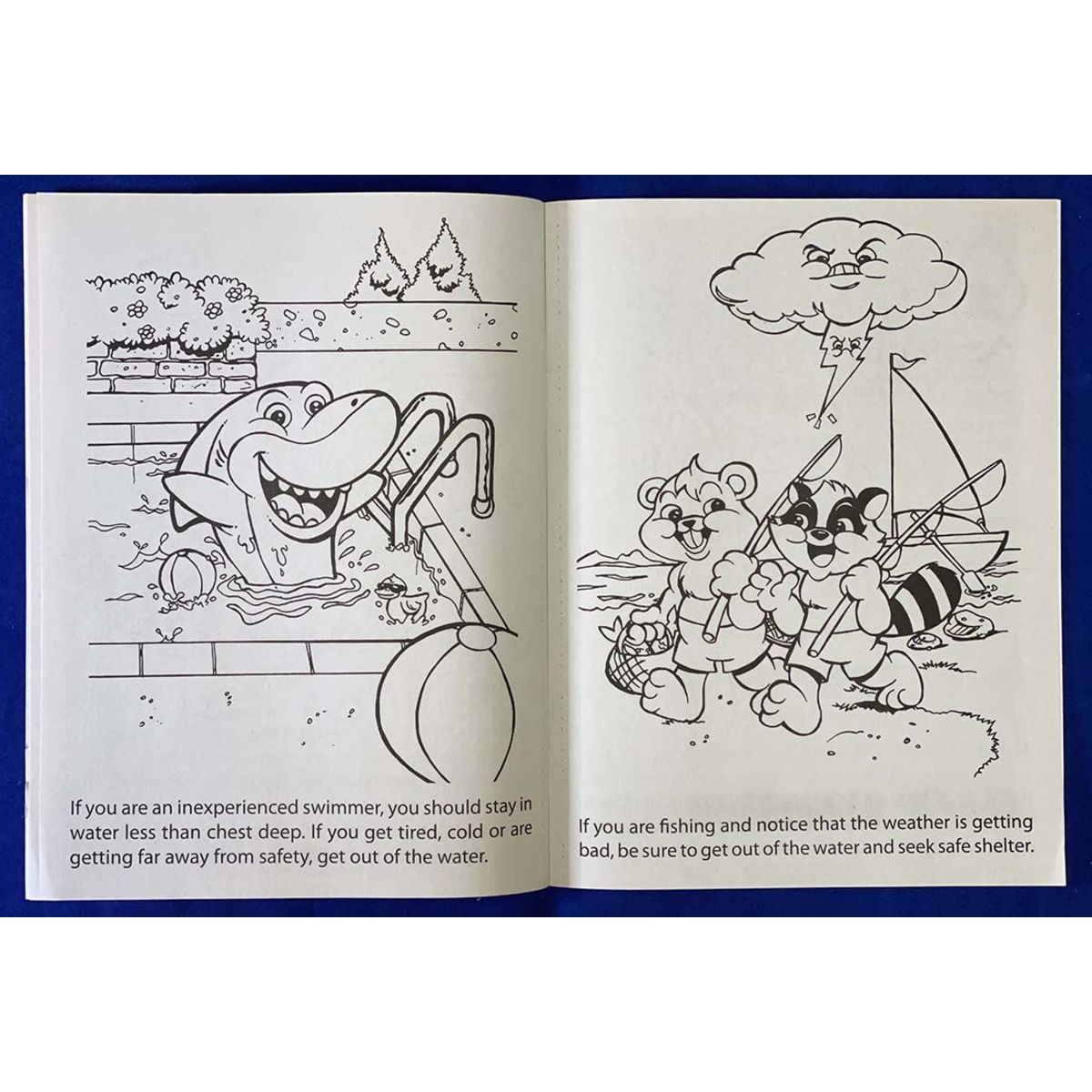 Custom Coloring book - pool and water safety coloring activity book ...
