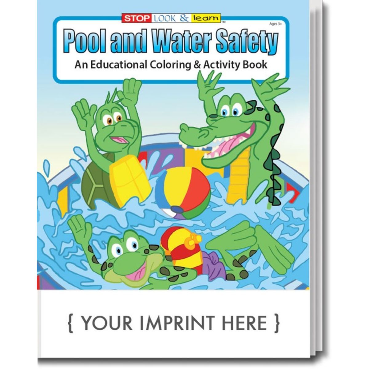Custom Coloring book - pool and water safety coloring activity book ...