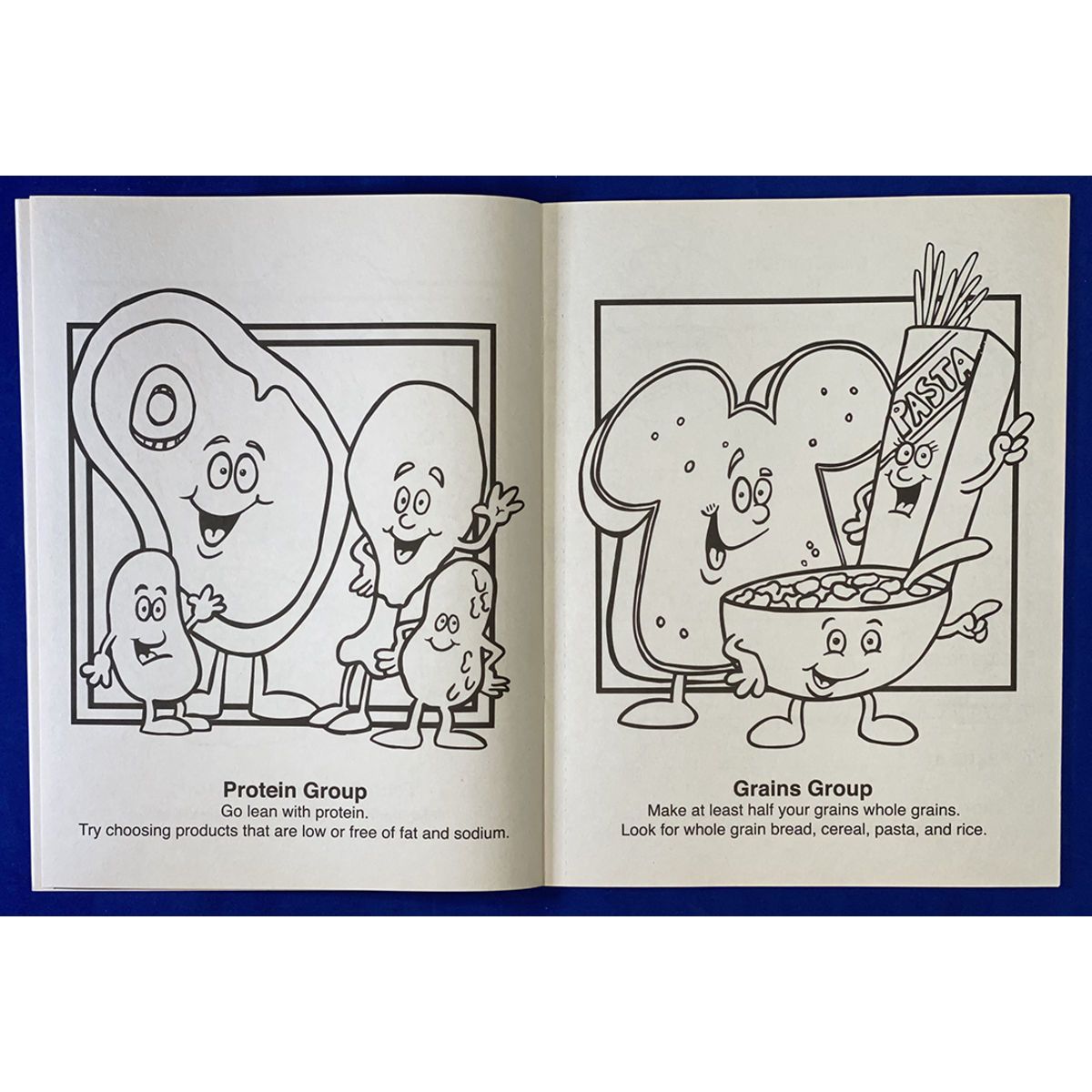 Custom Coloring book - eat right, eat healthy coloring activity book ...