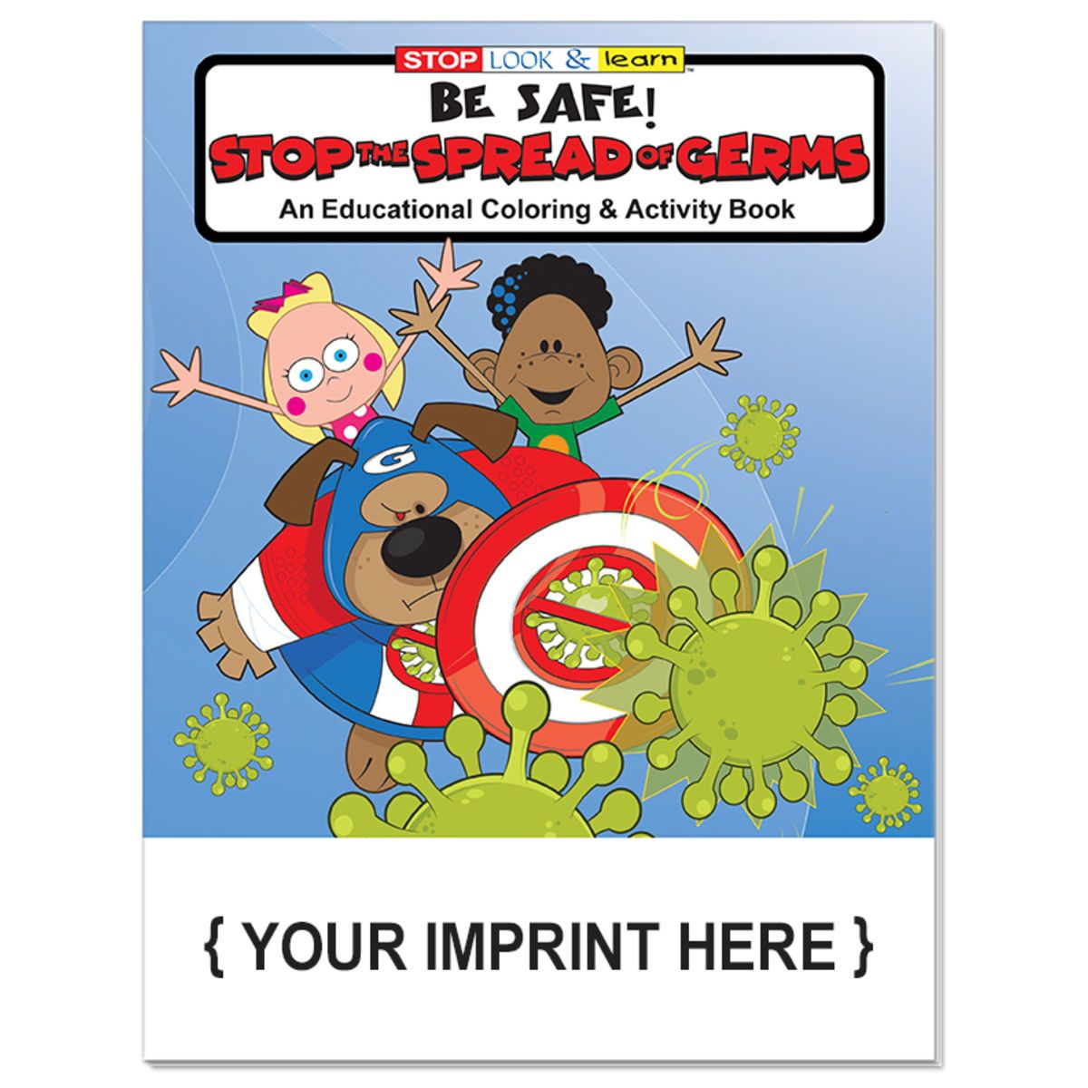 Coloring book - be safe: stop the spread of germs coloring & activity ...