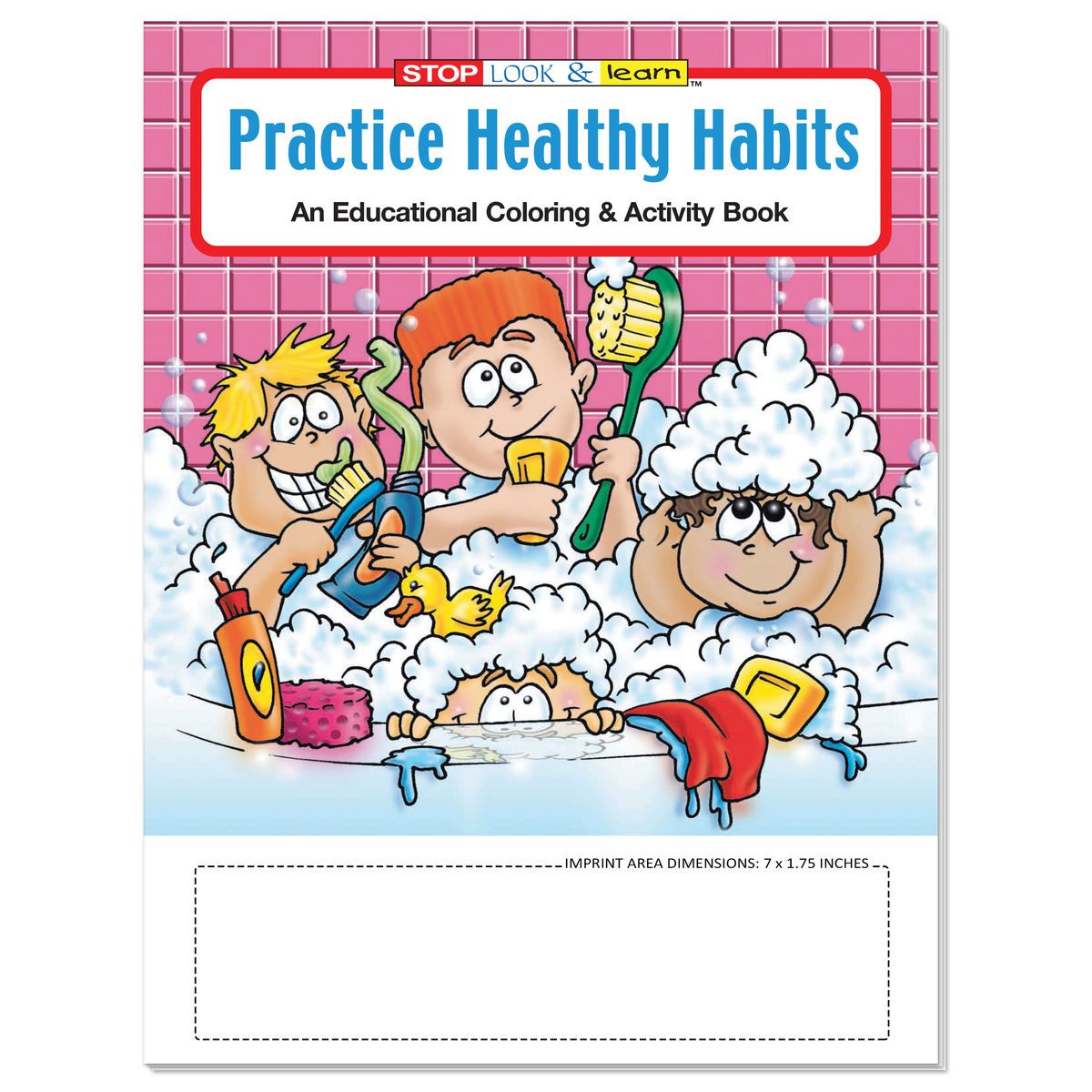 Custom Coloring book - practice healthy habits coloring activity book ...