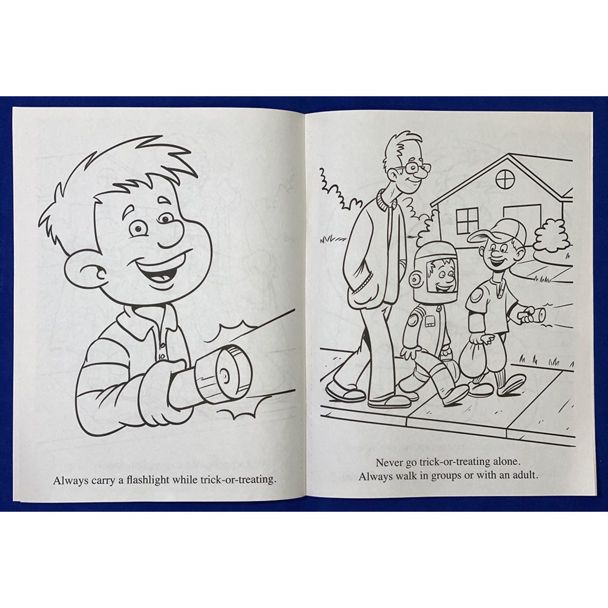 Custom Coloring book - halloween safety coloring activity book ...
