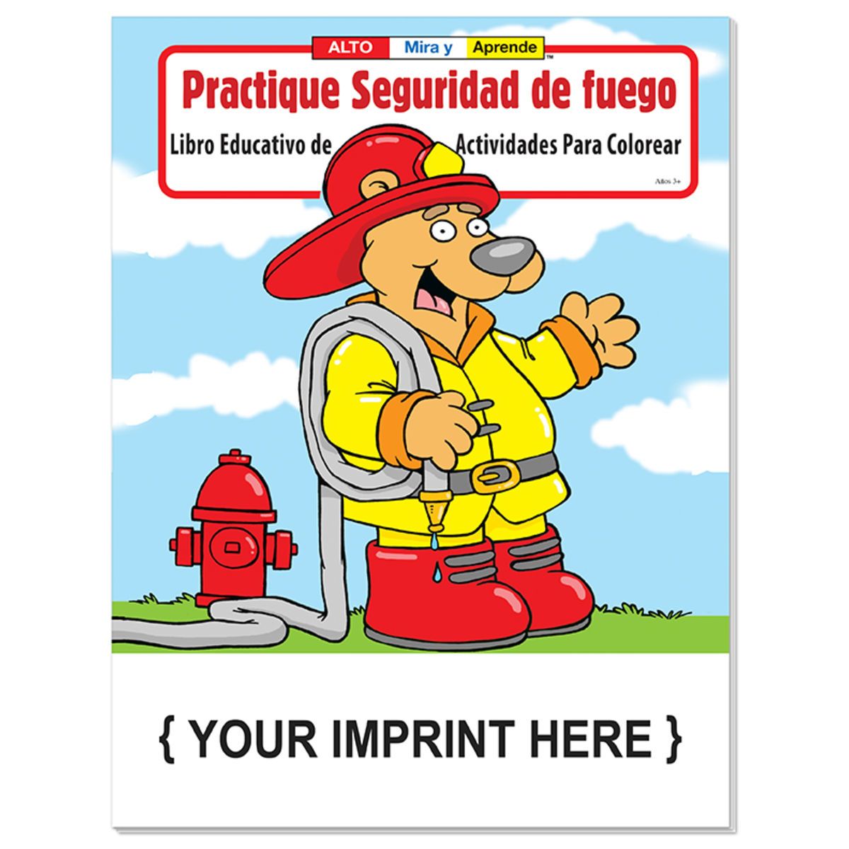 Coloring book - practice fire safety (spanish) coloring activity book ...