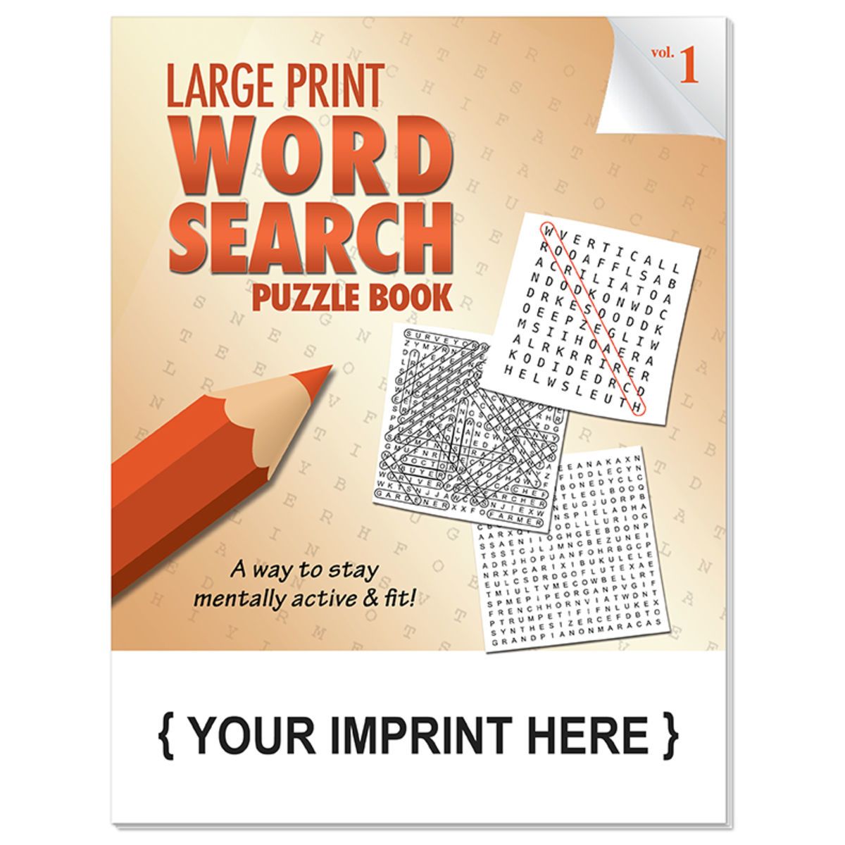 Puzzle book - large print word search puzzle book - volume 1 ...