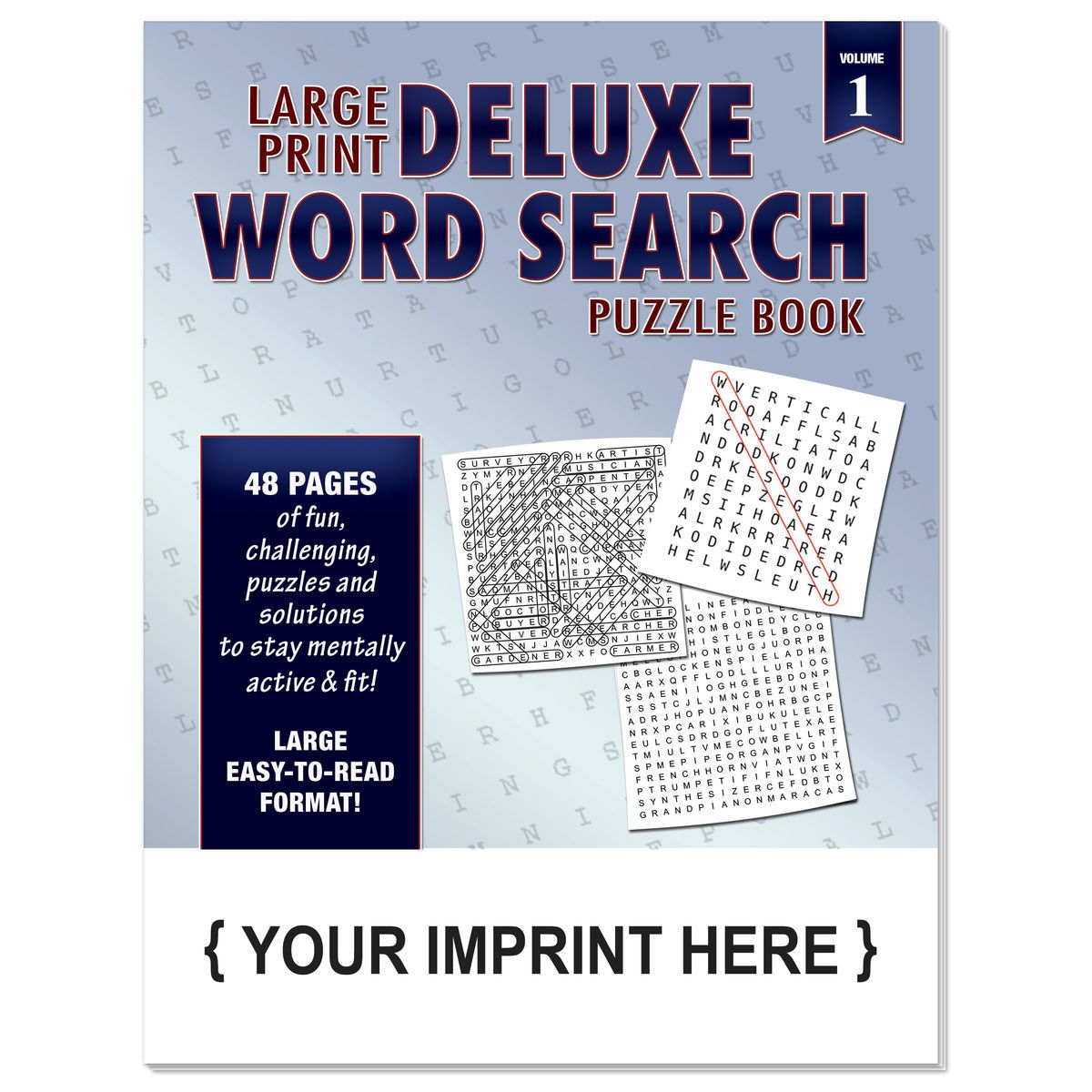 Puzzle book - deluxe word search - volume 1 | Coggins Promo