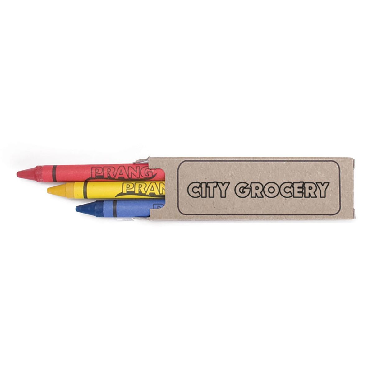 Promotional Crayons pack of 3 red yellow royal Personalized With Your ...