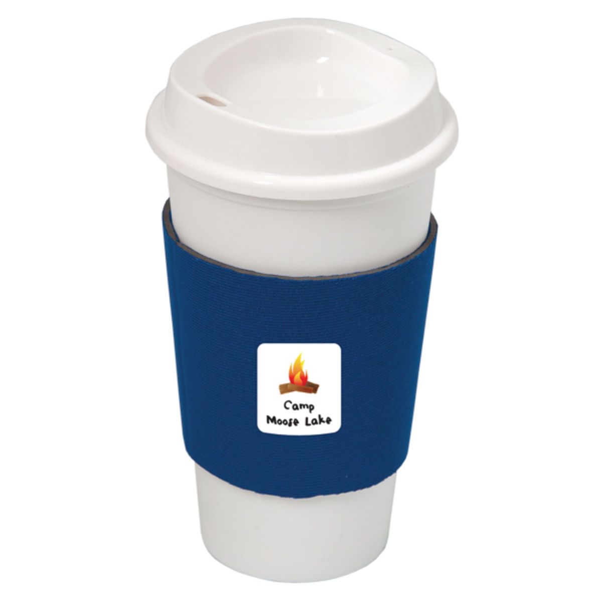 Promotional NYC PLASTIC CUP WITH NEOPRENE SLEEVE Personalized With Your ...