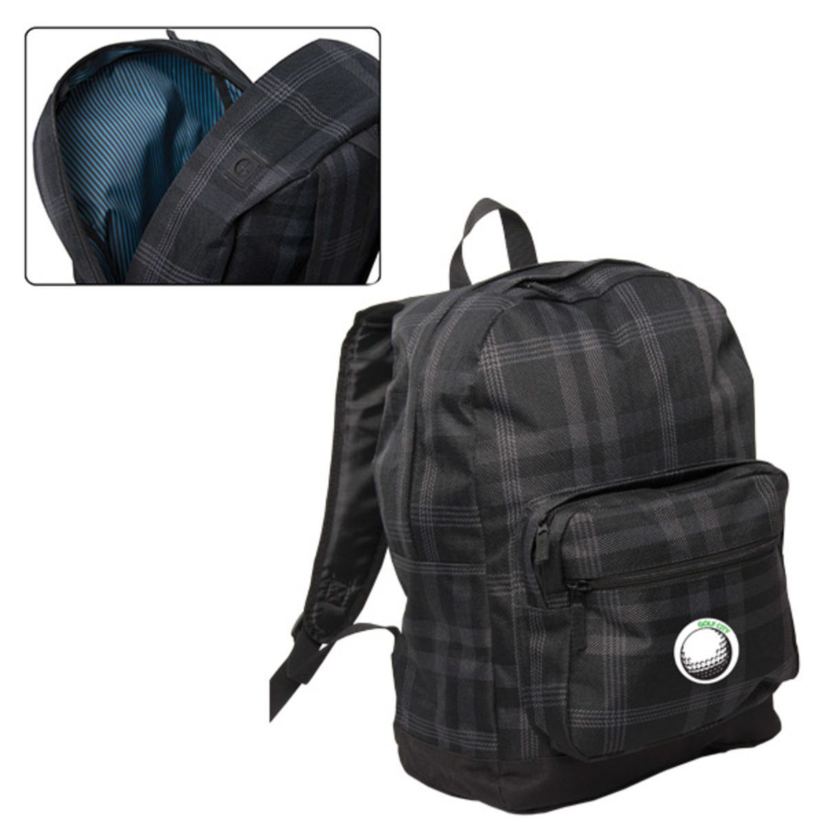 Promotional Plaid laptop backpack Personalized With Your Custom Logo