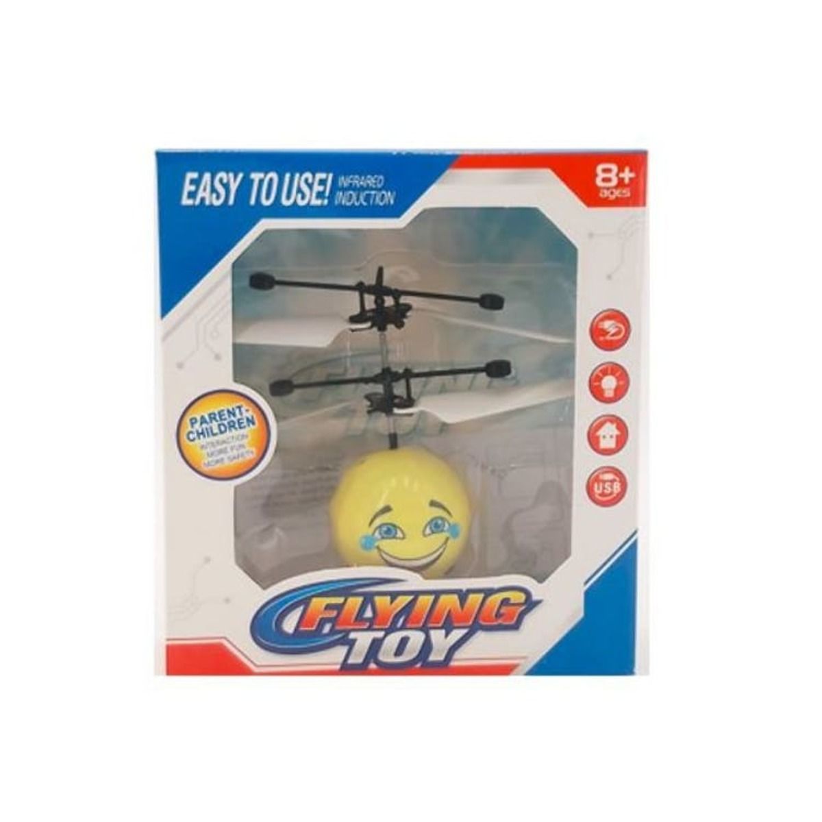 Promotional Helicopter Toys - Laughing Face Emoji Charger Included ...