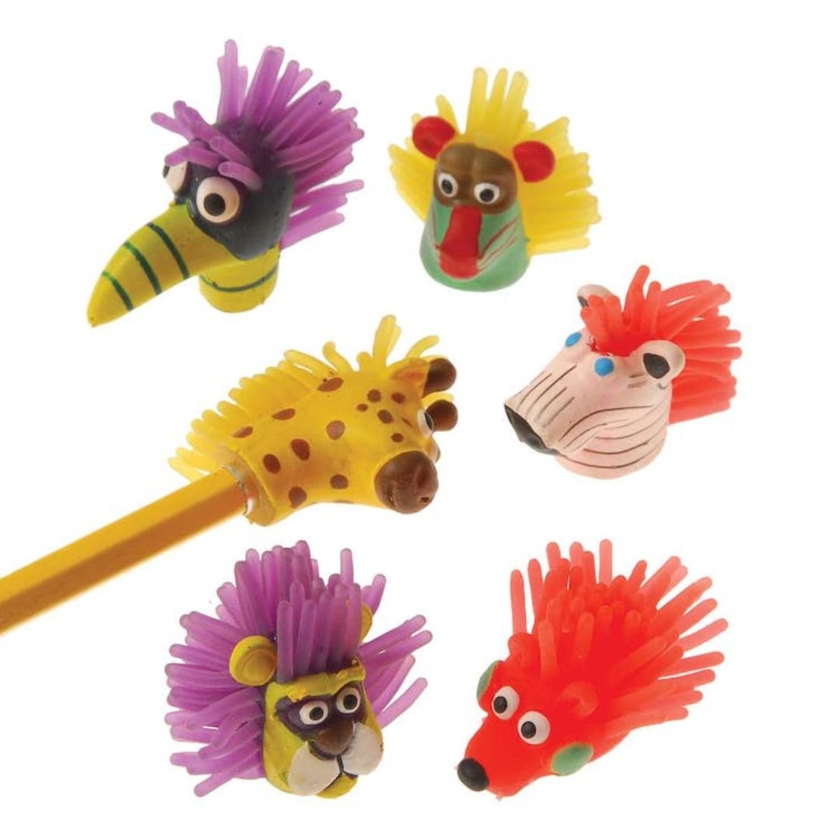 Promotional Pencil toppers - 84 count wild animals Personalized With ...