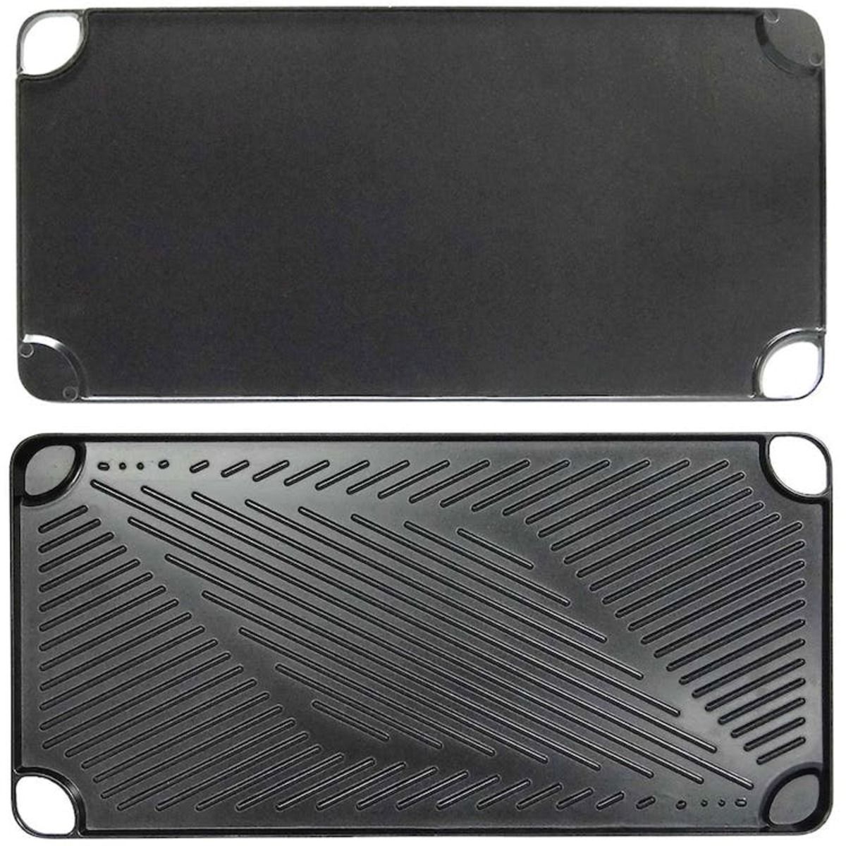 Reversible Grill and Griddle Pan - Black Aluminum | Corporate Specialties