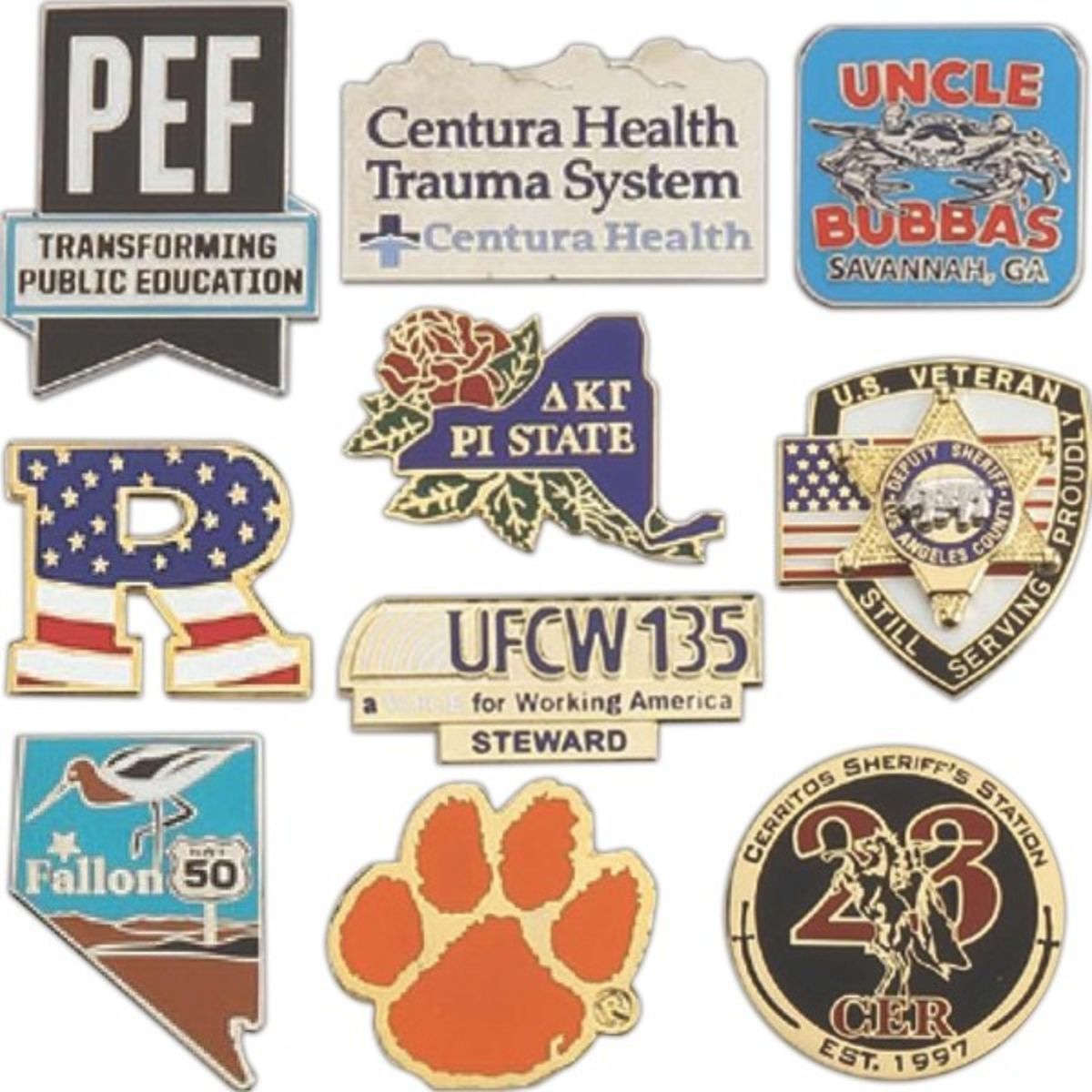 Promotional Cloisonne hard enamel lapel pin Personalized With Your ...