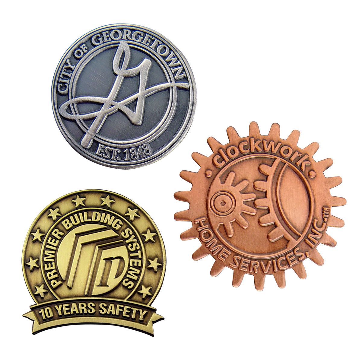 Custom Die Struck Antique Finish Lapel Pins 78 Promotional Web Stores