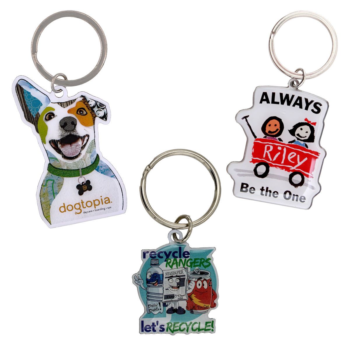 Custom Full color custom keytag keychain (1-14) Brand Merch| BrandExtenders